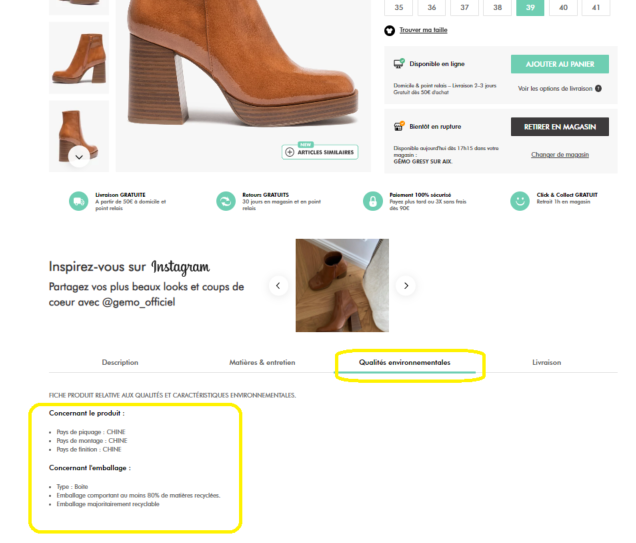 🧵 Composition et entretien des produits GEMO – GEMO